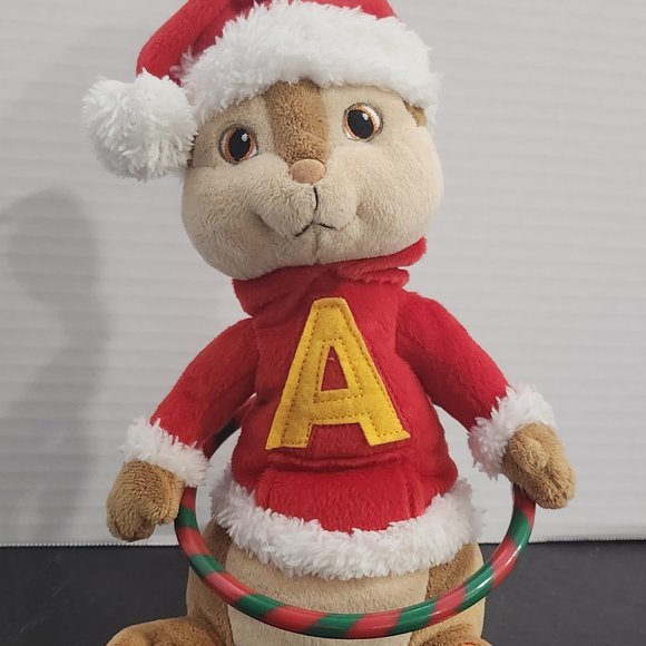 Toys | Alvin The Chipmunk Animated Hula Hoop Musical Santa Plush Doll | Poshmark